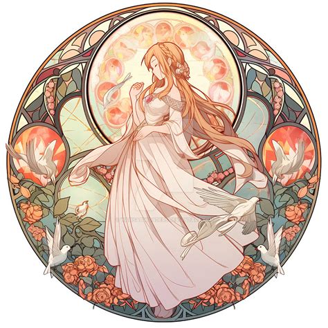 Asuna Art Nouveau By Wabisabiwonders On Deviantart