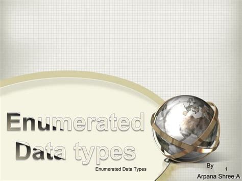 Enumerated Data Types In C Ppt