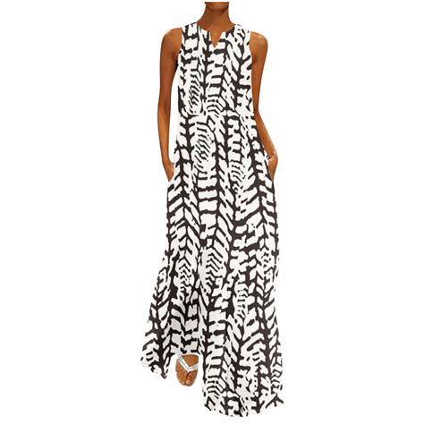 Wycnly Formal Dresses For Women Plus Size Fashion Loose Swing Tunic