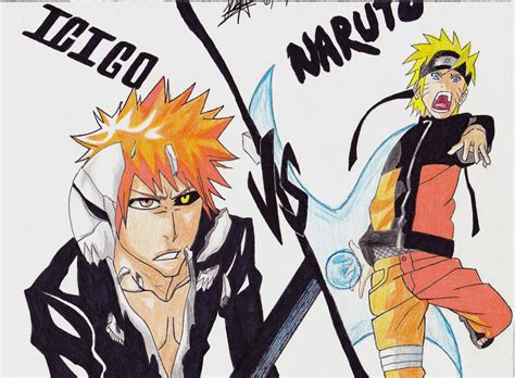 Ichigo Vs Naruto By Jam4art On Deviantart