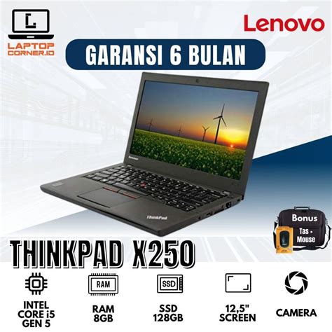 Jual Laptop Lenovo Thinkpad Core I5 I7 Ram 8gb Ssd 256gb Murah