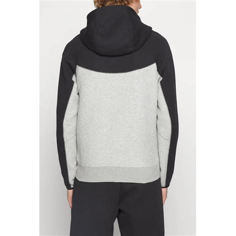 Nike Mens Tech Fleece Full Zip Hoodie Dk Grey Heatherblackwhite
