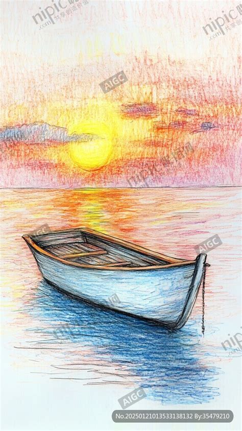 Ai创作图绘画小船 小船绘画 小船无框画 小船装饰画 小船水粉画 小船美术绘画 小船抽象画 孤舟插画 手绘孤舟 独木舟无框画 小船水彩画 小船手绘 夕阳下的小舟 夕阳下小船 夕阳大海小船