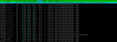 Many Processes Cpanel