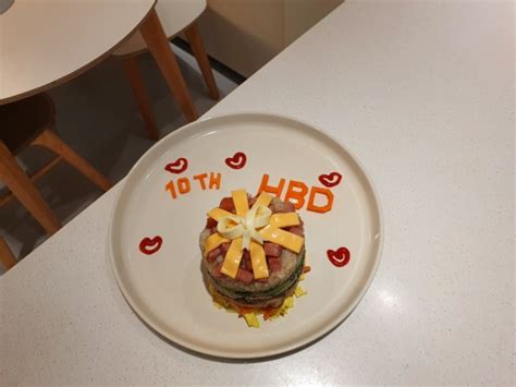 밥 케이크 만들기 10th Hbd