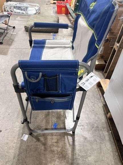 Bass Pro Shops Magnum Director Chair With Side Table Bluegray