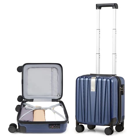 Hanke 16 Inch Underseat Carry On Luggage With Wheels Hard Shell