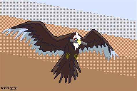 Minecraft Pixel Art Eagle