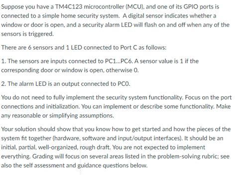 Suppose You Have A Tm4c123 Microcontroller Mcu And