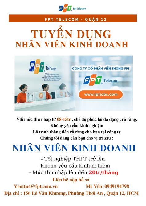 Tuyển Dụng 20 Nhân Viên Kỹ Thuật Pnc Đối Tác Fpt Telecom