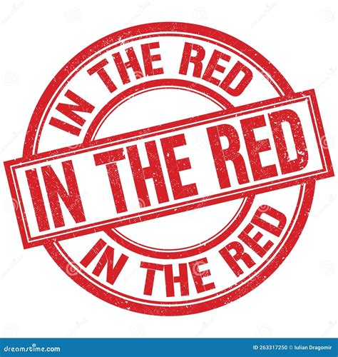 No Sinal Vermelho Escrito No Carimbo Vermelho Ilustração Stock Ilustração de sinal tecla