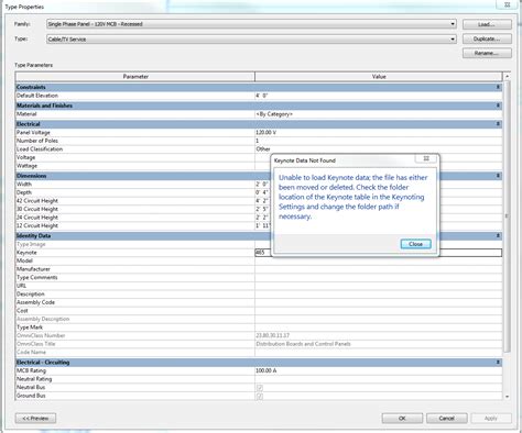 Unable To Load Keynote Data Autodesk Community