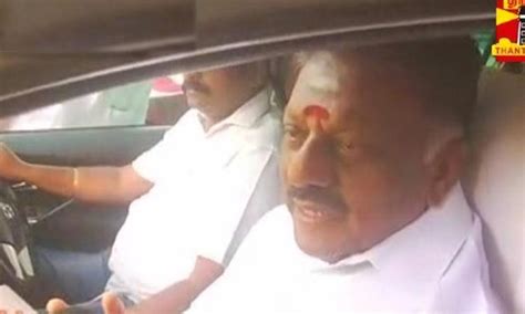 O Left To Participate In The Assembly Session Paneer Selvam சட்டசபை
