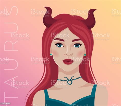 Vektorgrafik Des Tierkreissymbols Stier Illustration Des Sternzeichens