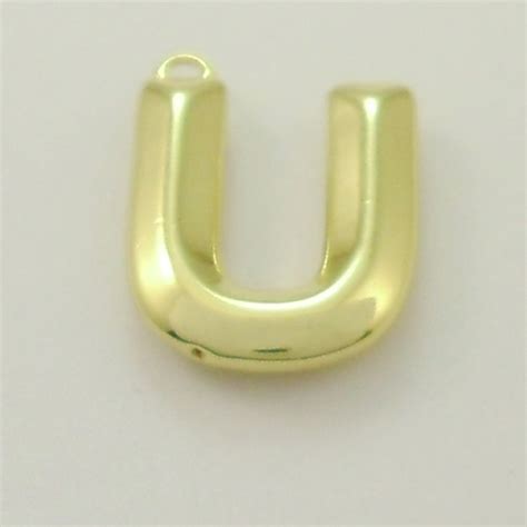uns K chapado en oro latón Inglés carta inicial Etsy