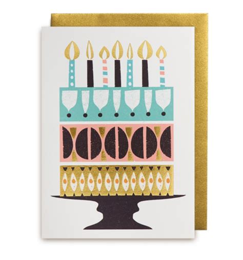 Lagom Birthday Cake Card Design