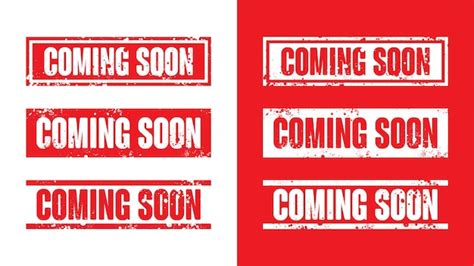 Premium Vector Coming Soon Sign Stamp Template Eps Vector Design