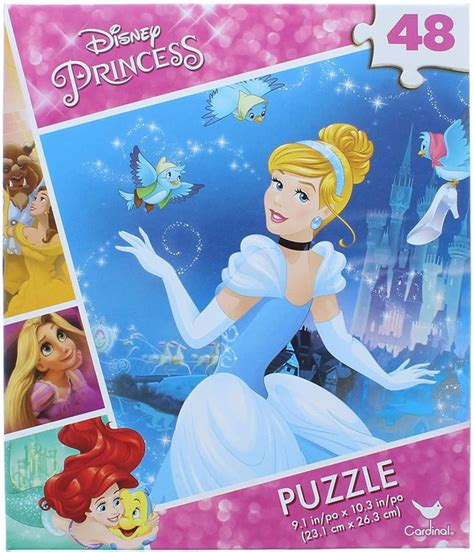 Disney Princess Jigsaw Puzzle 48 Pieces Feature Cinderella Ariel Ra
