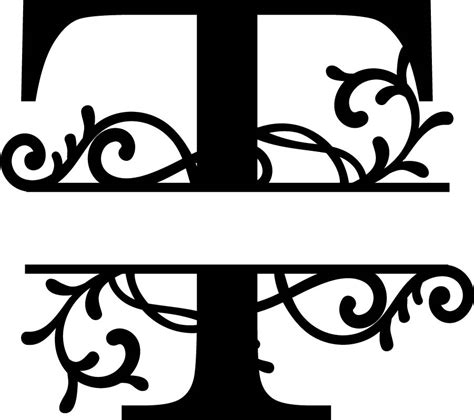 Split Letter Monogram Svg Free Iucn Water