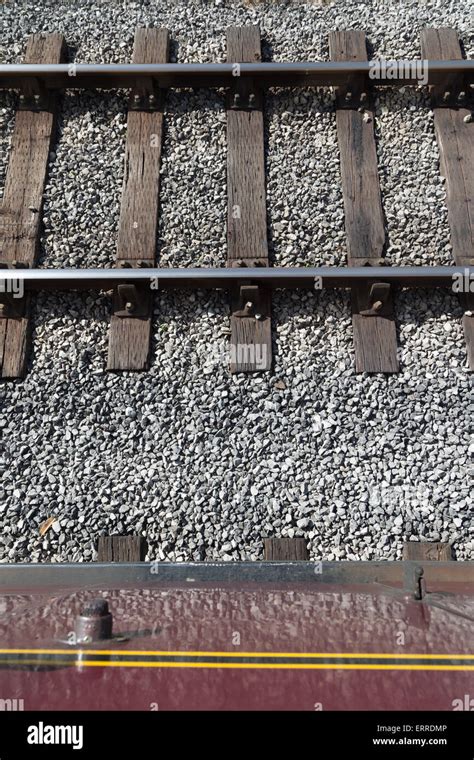 The Tracks At The Passing Loop On The Keighley And Worth Valley Railway