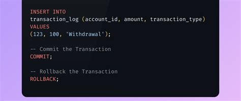 Sql Use Transactions For Data Consistency Dev Community