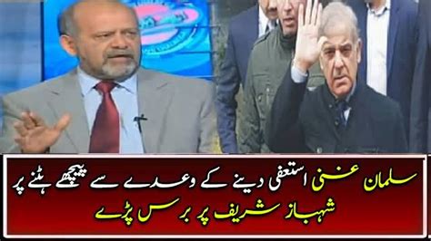 Pmlns Supporter Salman Ghani Bashes Shehbaz Sharif Over Model Town