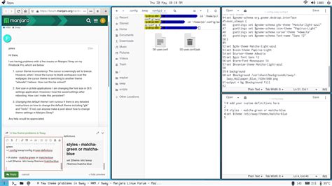 A Few Theme Problems In Sway Sway Manjaro Linux Forum