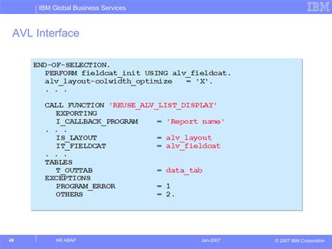 Hr Abap Technical Overview Ppt