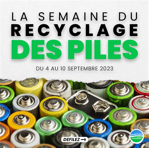 Semaine Européenne Du Recyclage Des Piles Smirtom Saint Amandois