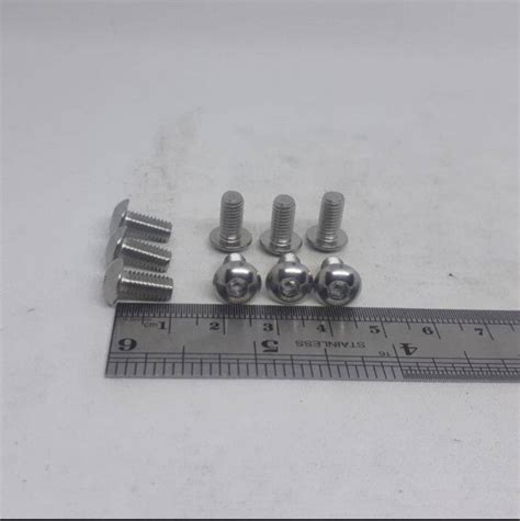 BAUT L BUTTON M5x10 STAINLES PANJANG 1CM KUNCI L3 BAUT L MURAH