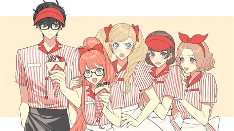 Amamiya Ren Sakura Futaba Takamaki Anne Niijima Makoto And Okumura