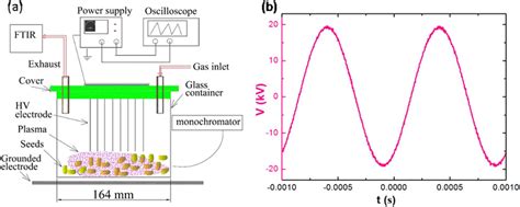 A Schematic Diagram Of The Experimental Setup And B Applied Voltage