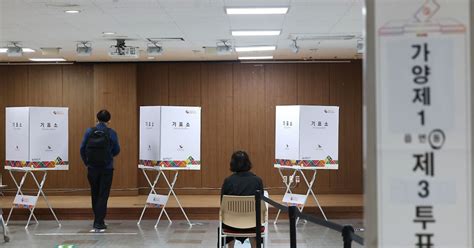 강서구청장 보선 오후 1시까지 투표율 359