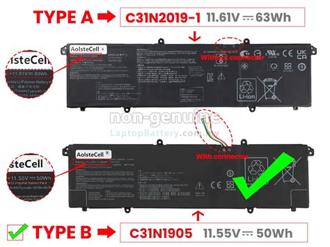 Asus Vivobook Pro 15 Oled S3500ph Batteryhigh Grade Replacement Asus