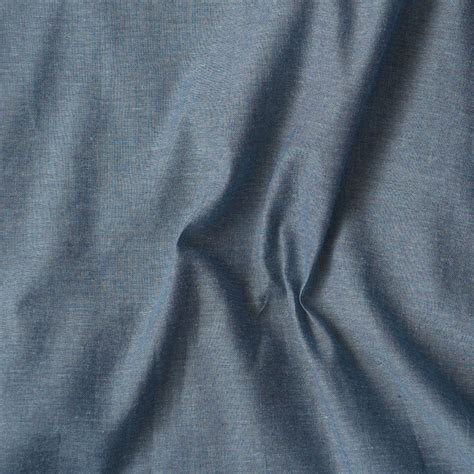 Pre Cut 125 Meter Pure South Cotton Denim Blue Fabric Sanskruti