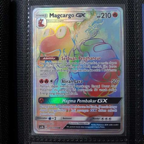 Promo Magcargo Gx Hr As4b Kartu Pokemon Tcg Indonesia Holo Foil Rare