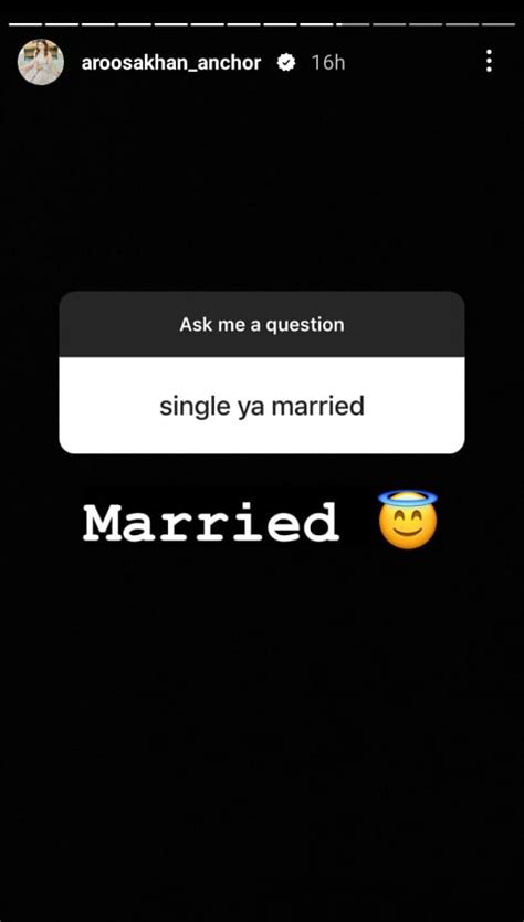 Anchor Aroosa Khan Confirms Marriage With Iqrar Ul Hassan Lens