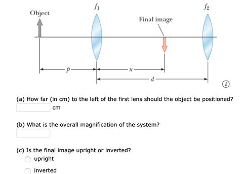 Solved Two Converging Lenses Having Focal Lengths Of F1