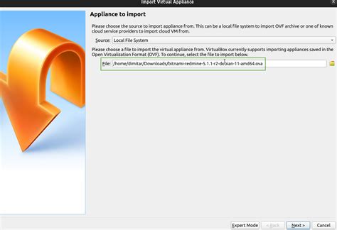 Install The Redmine Bitnami Virtual Image In Virtualbox Installation Documentation