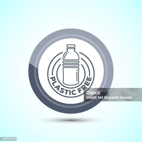플라스틱 무료 아이콘 디자인 일러스트 플라스틱 제품 기호 없음 그레이 컬러 버튼 디자인 감소에 대한 스톡 벡터 아트 및 기타 이미지 감소 개념 개념과 주제 Istock
