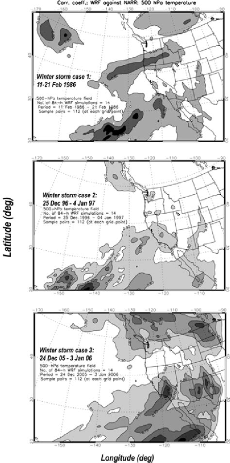 Spatial Distribution Of The Correlation Coefficient For The Temperature Download Scientific