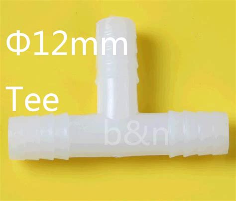 12mm Dia Hme Sm Plastic Straight Three Way Barbed Joint Pagoda Tee