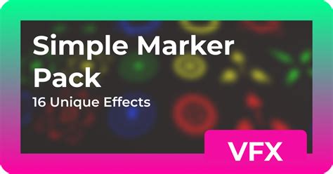simple marker pack vfx particles unity asset store