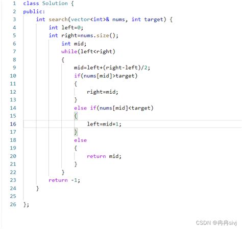 力扣每日一题——704 二分查找 Csdn博客 力扣每日一题——704 二分查找 Csdn博客