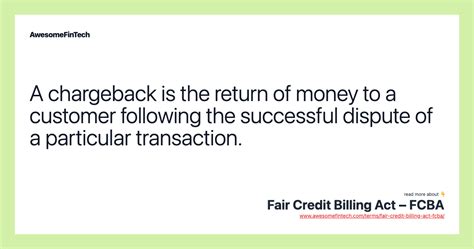 What Is Fair Credit Billing Act In Simple Terms Leia Aqui What Does