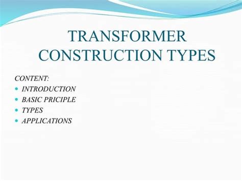 Transformer Ppt Pptx Technology And Computing