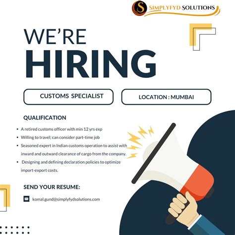 Komal Gund On Linkedin Customsspecialist Mumbaijobs Mumbaihiring Customofficer