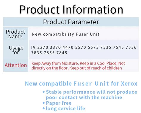 S C New Excellent 7855 Fuser Unit For Xerox Workcentre 604k62220