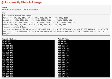 off by only a few numbers in filter less blur r cs50