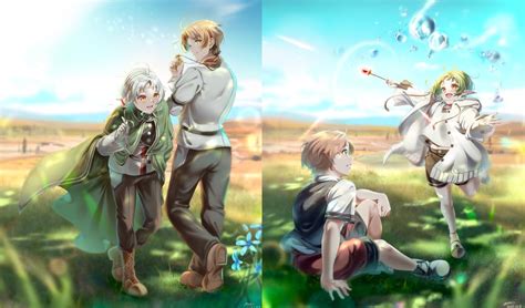 Sylphiette And Rudeus Greyrat Mushoku Tensei Drawn By Yujin